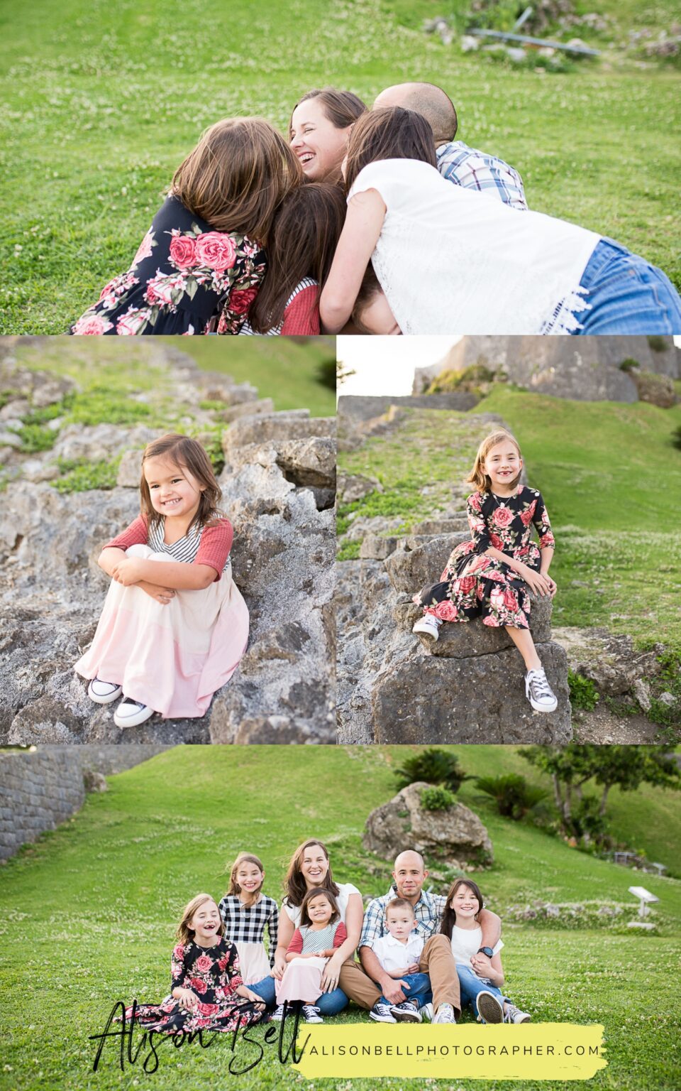 Stress-Free Large Family of 7 | Ages 3-12 - Alison Bell Photographer
