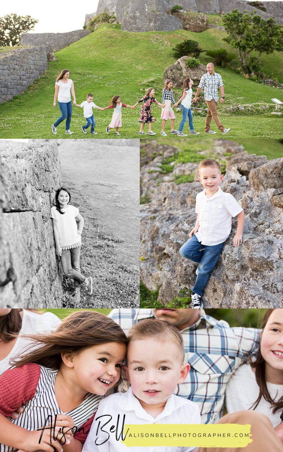 Stress-Free Large Family of 7 | Ages 3-12 - Alison Bell Photographer
