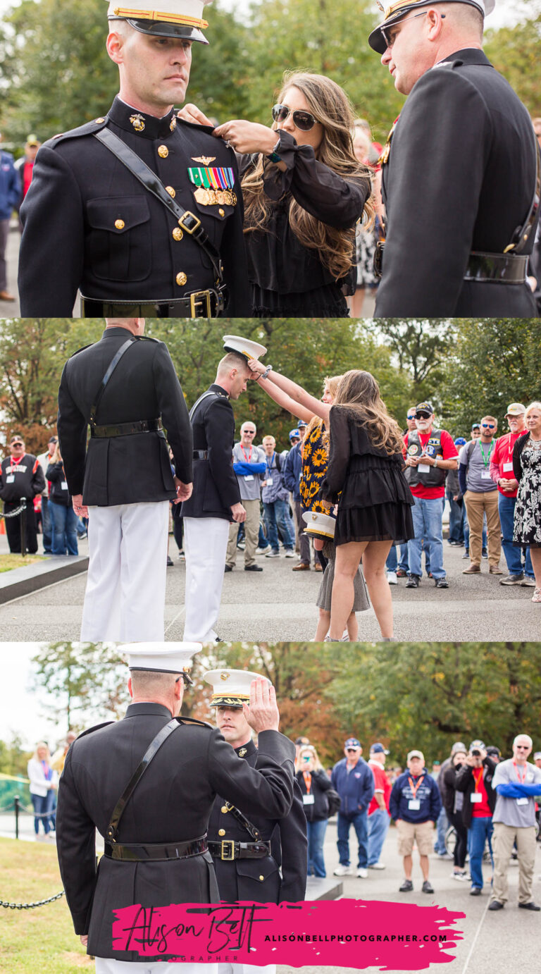 Inspiring USMC Pinning at the Marine Corps War Memorial - Alison Bell ...