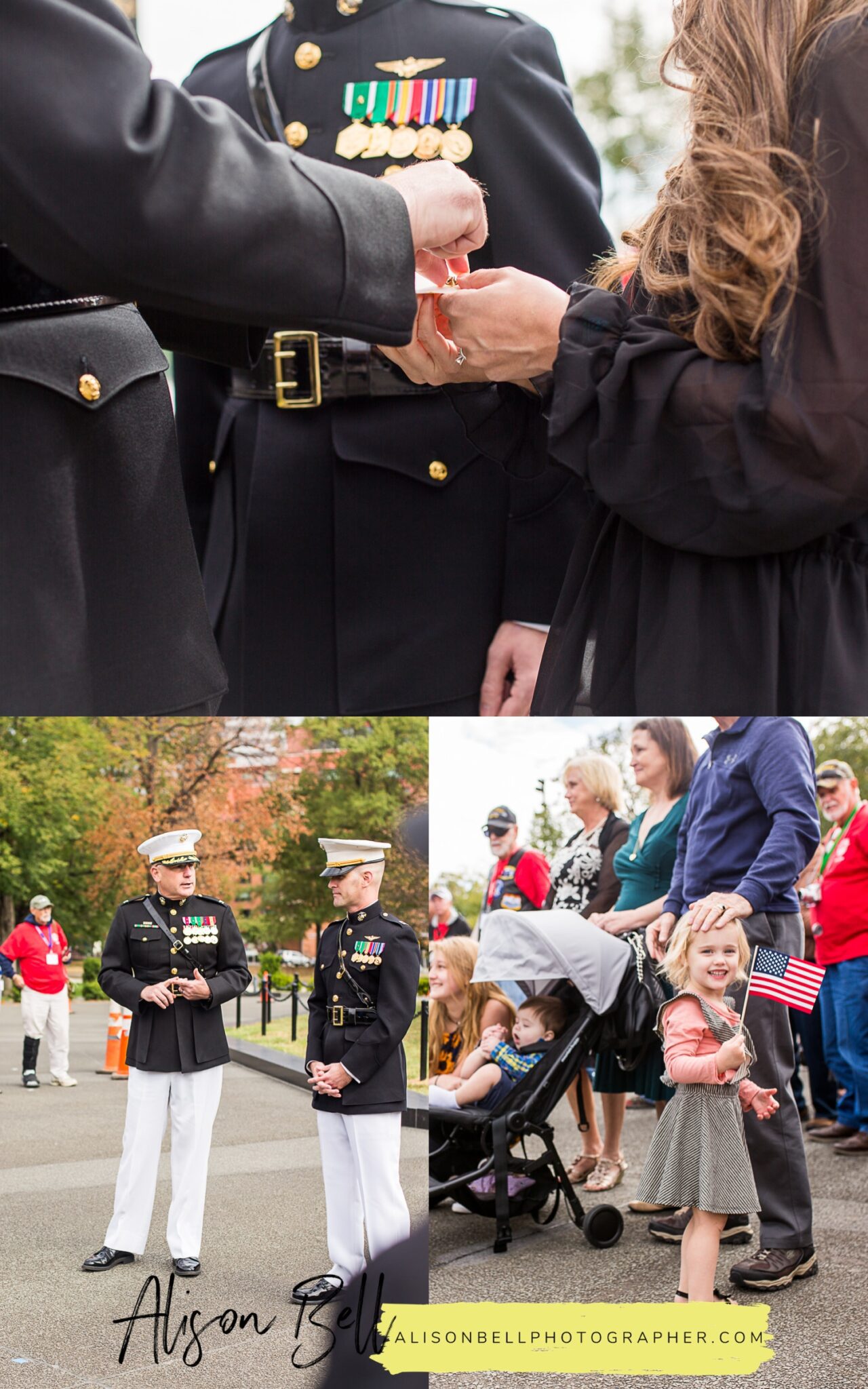 Uncommon USMC Pinning Promotion Ceremony in DC - Alison Bell