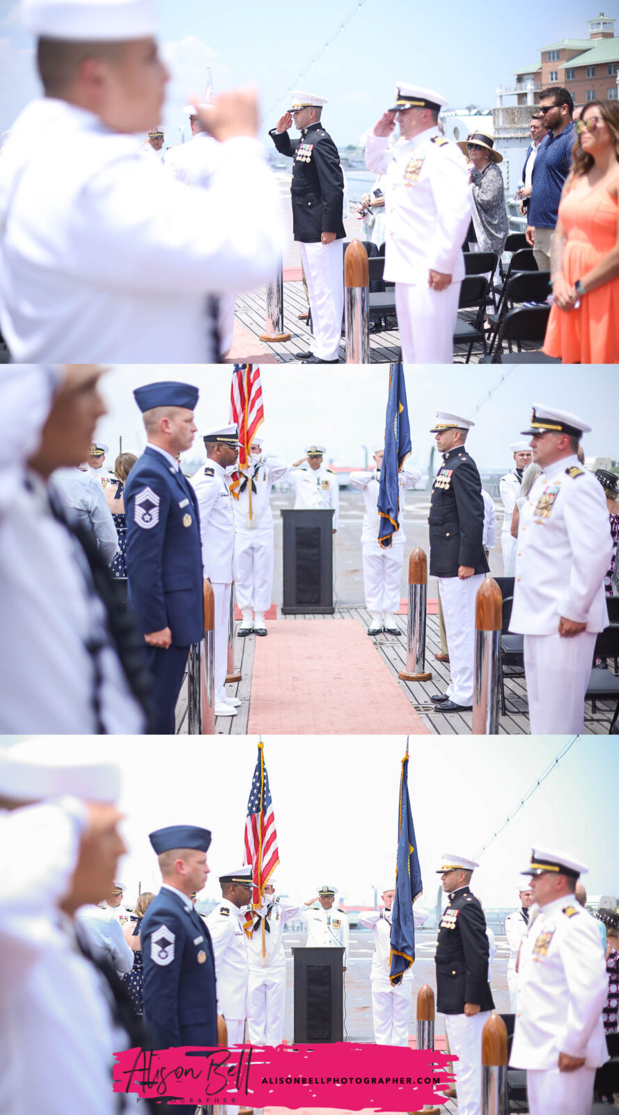 Elite Military Ceremonies | USS Wisconsin Navy Retirement - Alison Bell ...